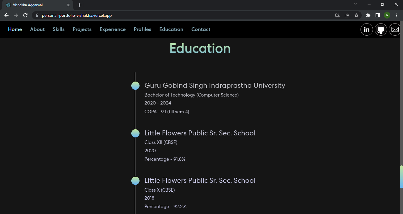Github Vishakha Aggarwalpersonal Portfolio Personal Portfolio 9760