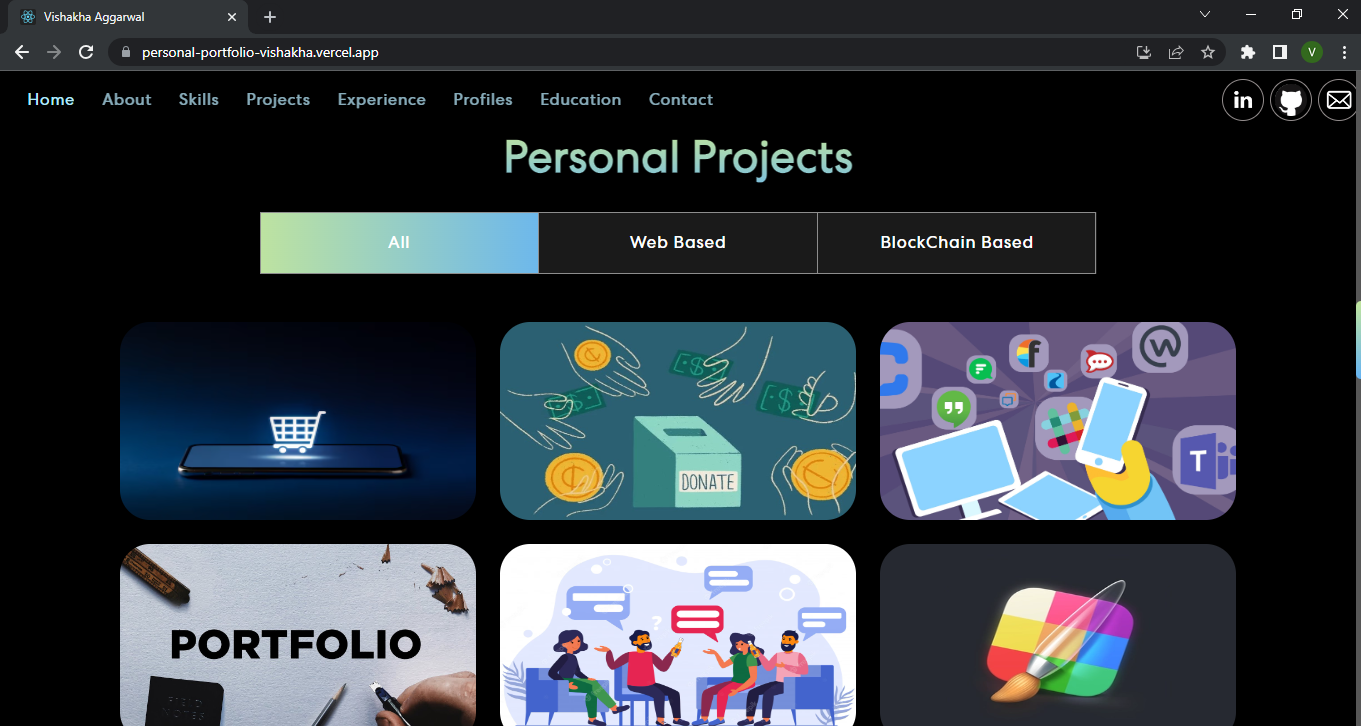 GitHub - vishakha-aggarwal/Personal-portfolio: Personal portfolio website built with ReactJs ...