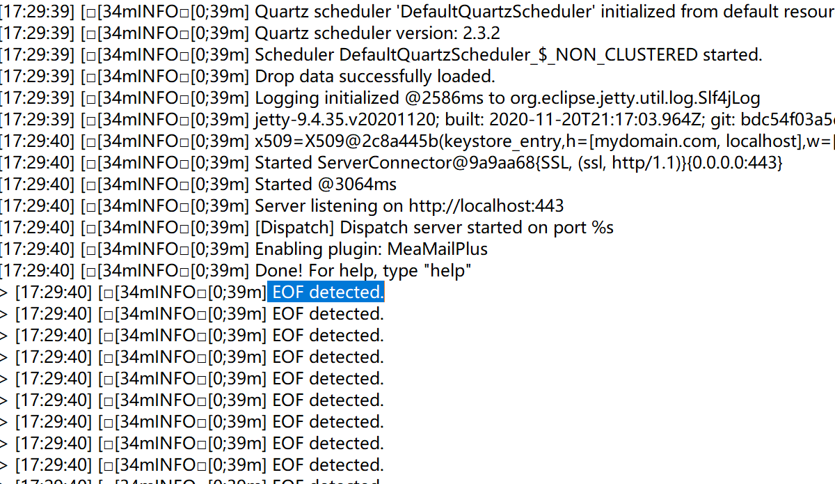 Run crazy error reporting on Linux, EOF detected · Issue #508 · Grasscutters/Grasscutter · GitHub