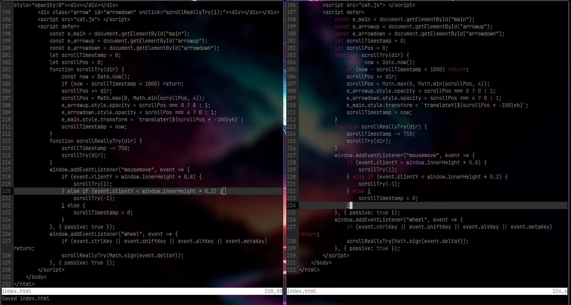 Death by recursion on // in HTML files · Issue #2841 · zyedidia/micro · GitHub