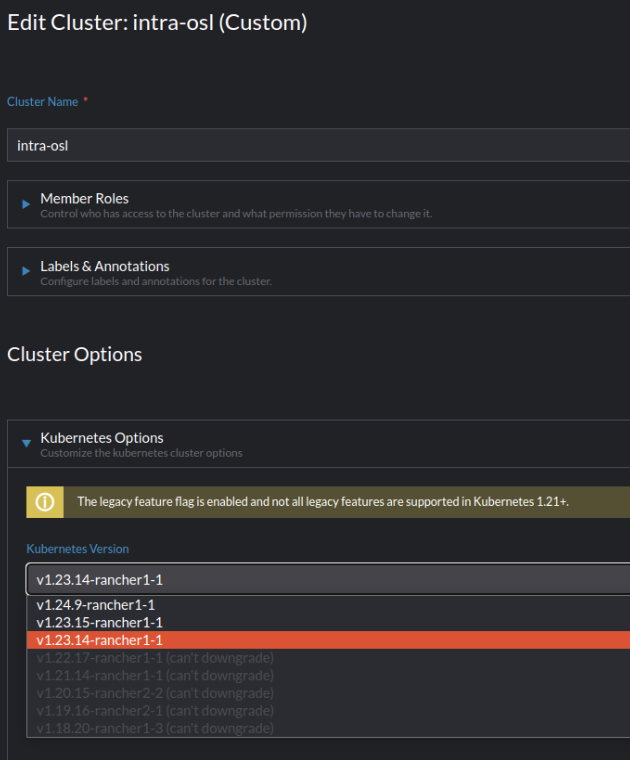 Upgrading from k8s 1.23.14 to 1.23.15 fails in Rancher 2.6.9 · Issue #40280 · rancher/rancher ...