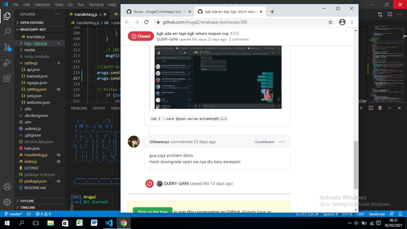 Error, Stuck · Issue #311 · arugaz/whatsapp-bot · GitHub