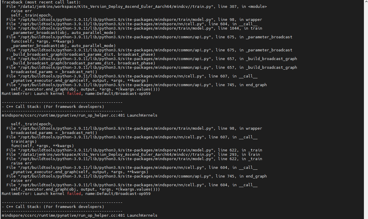 [visformer_small] [Ascend910] [PYNATIVE] Distributed train failed · Issue #551 · mindspore-lab ...
