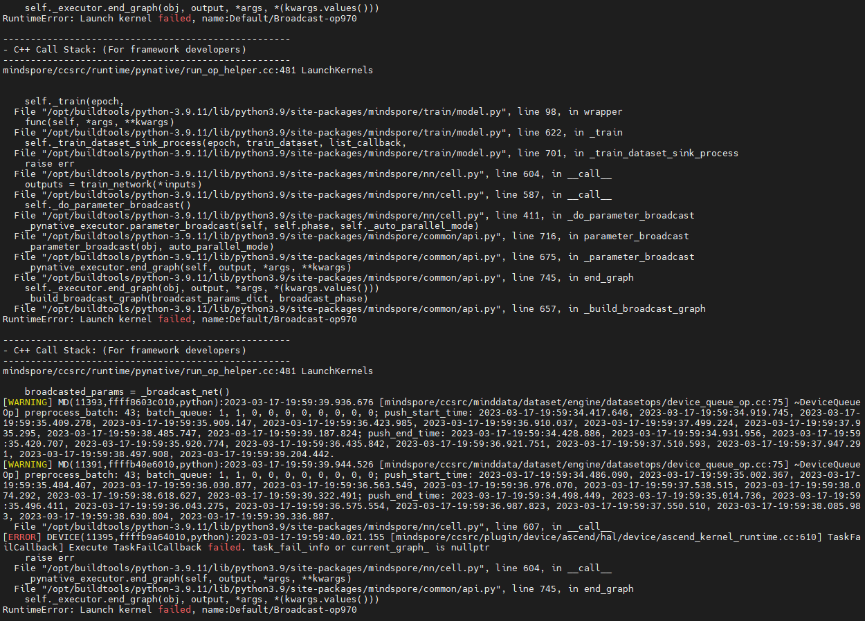 [vit_b32_224] [Ascend910] [PYNATIVE] Distributed train failed · Issue #557 · mindspore-lab ...
