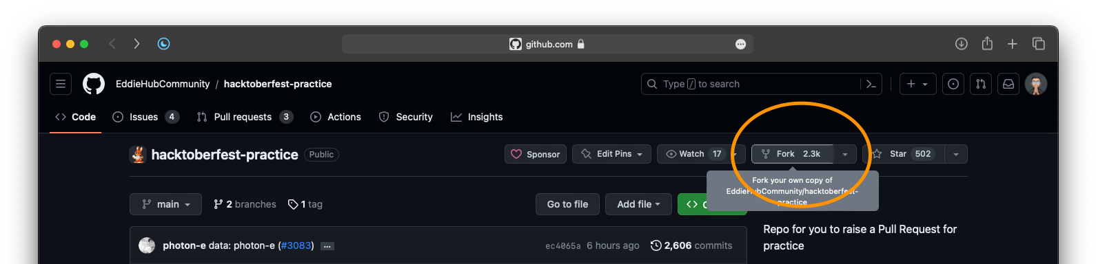 GitHub - guspan-tanadi/hacktoberfest-practicebyEddieHubCommunity: Repo for you to raise a Pull ...