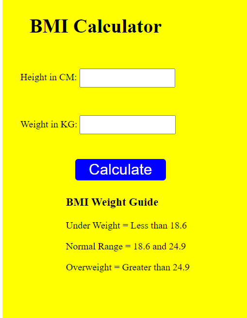 GitHub - devprinceyadav/BMI-calculator: here is coding of BMI calculator