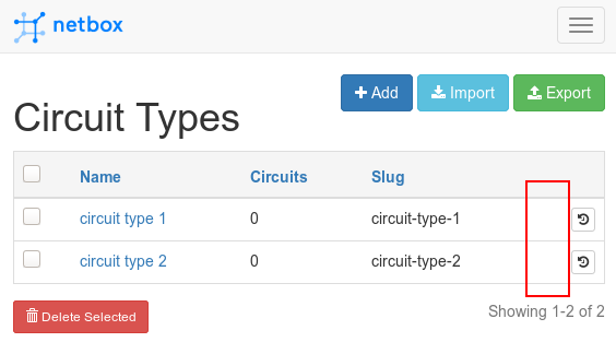 Edit button for Circuit Type · Issue #3243 · netbox-community/netbox · GitHub