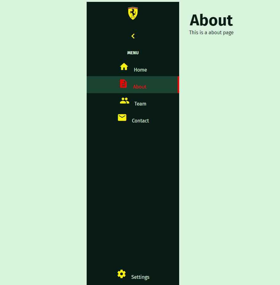 GitHub - bilgekosee/sidebar-Ferrari: side bar for ferrari company