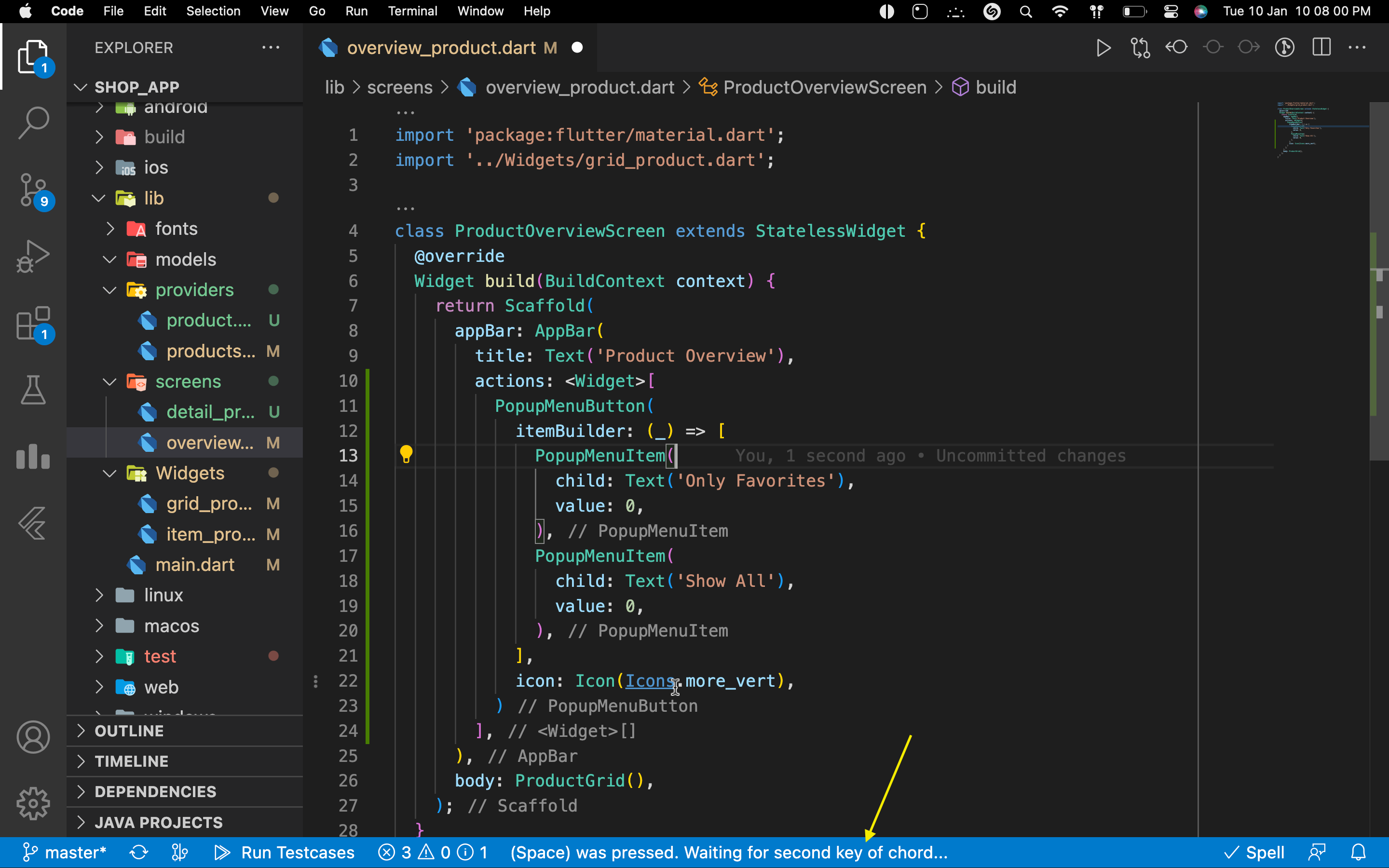 Hi All, I'm getting an problem with my 'Space' button in vscode whenever i press 'space' button ...