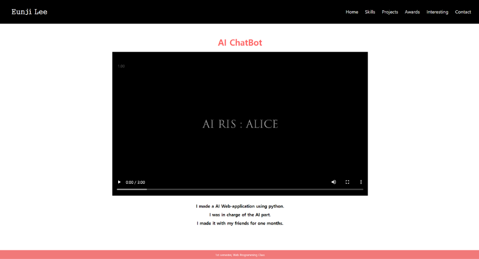 GitHub - eunsiver/myHomepage: About me