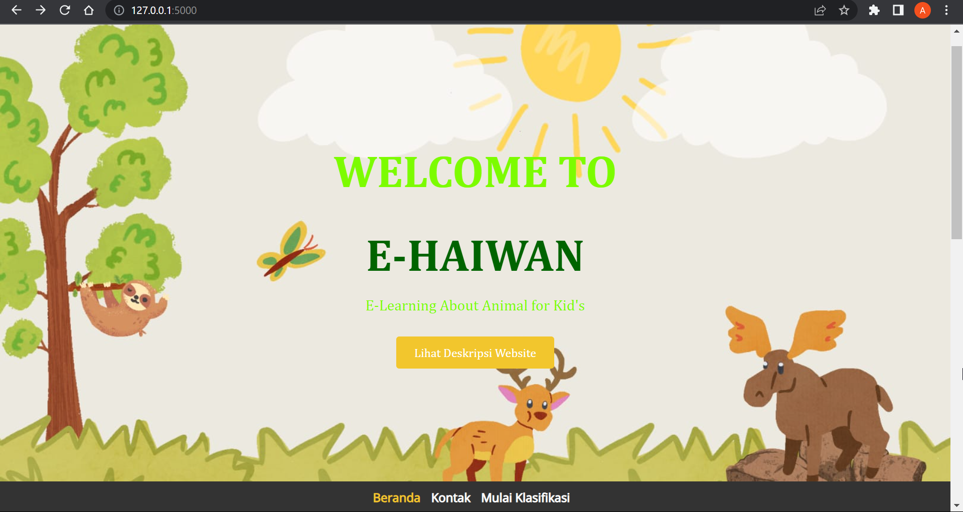 Tampilan · Issue #1 · anisazumara/Proyek-Akhir-SIB-E-Haiwan · GitHub