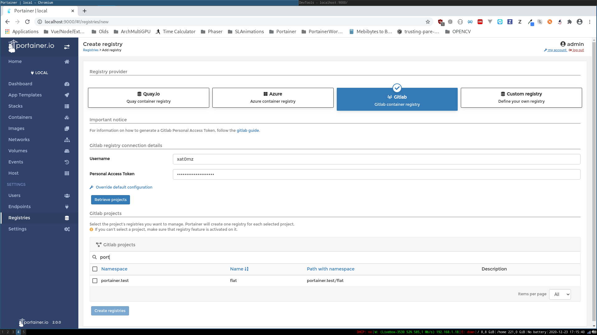 Gitlab Cannot Push Pull When The Gitlab Registry Path Includes