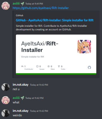 GitHub - AyeItsAxi/Rift-Installer: Simple installer for Rift