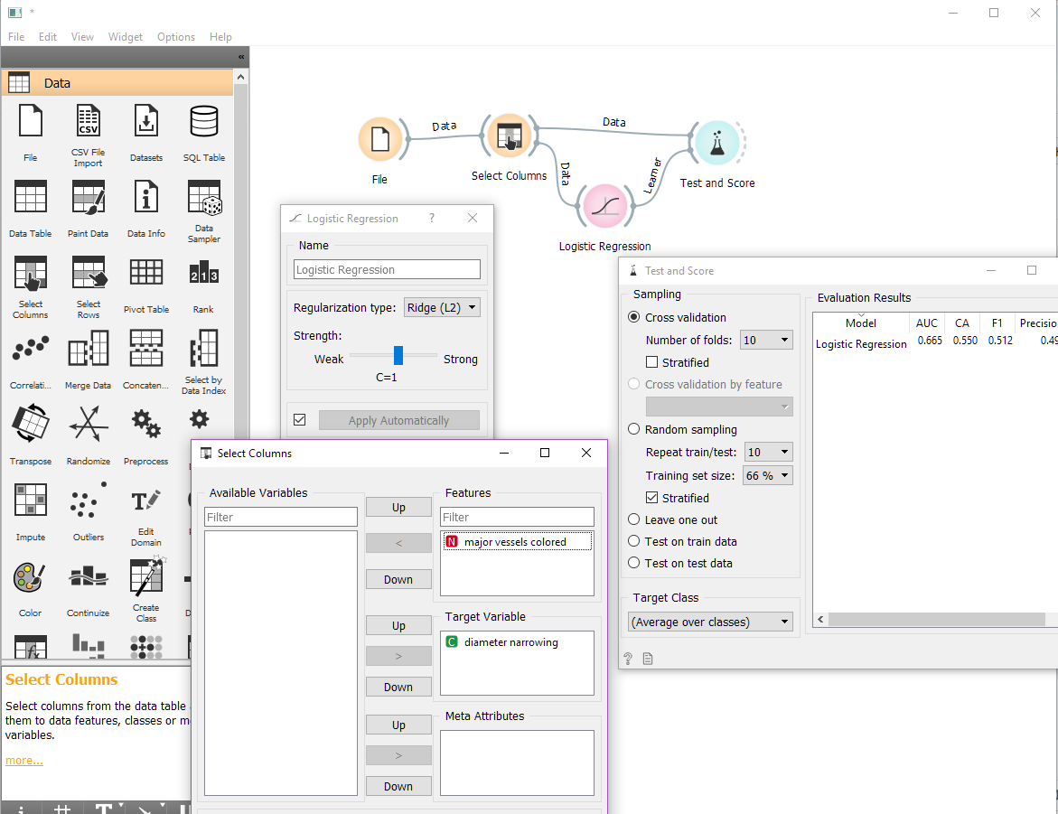 CA not consistent between library and GUI · Issue #4139 · biolab/orange3 · GitHub