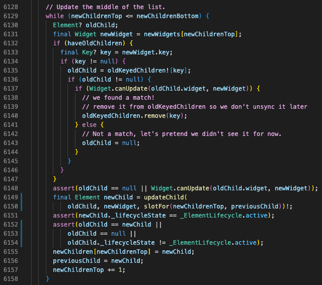 `RenderObjectElement.updateChildren` method produces inconsistent result. · Issue #115845 ...