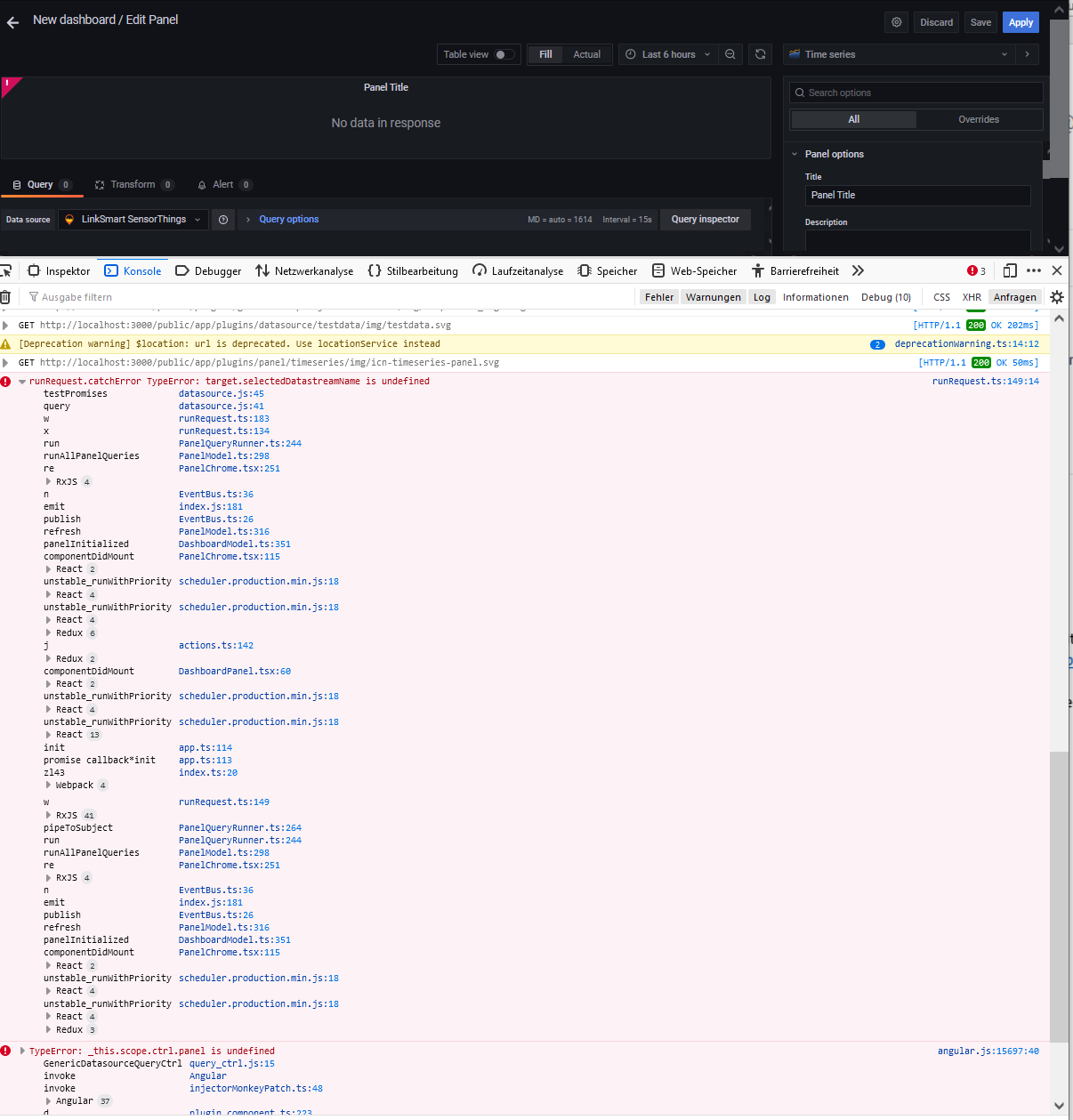 Grafana 8 compatibility · Issue #6 · FraunhoferIOSB/frost-sensorthings-datasource · GitHub