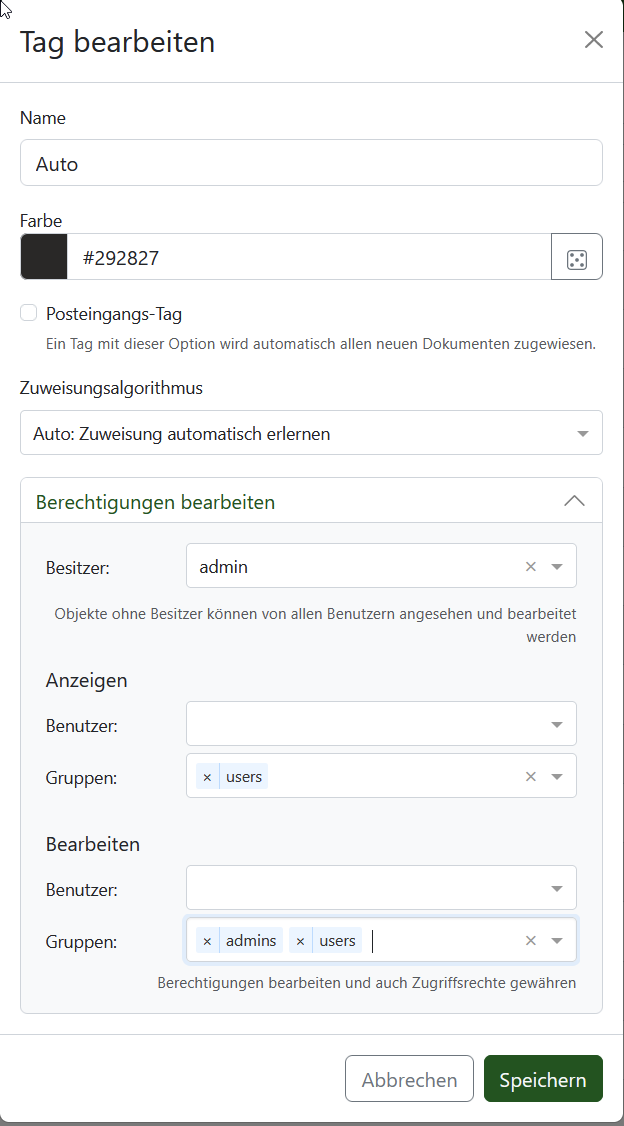 [bug] Document Exporter Not Exporting View Edit Permissions Of Tags Correspondents · Issue