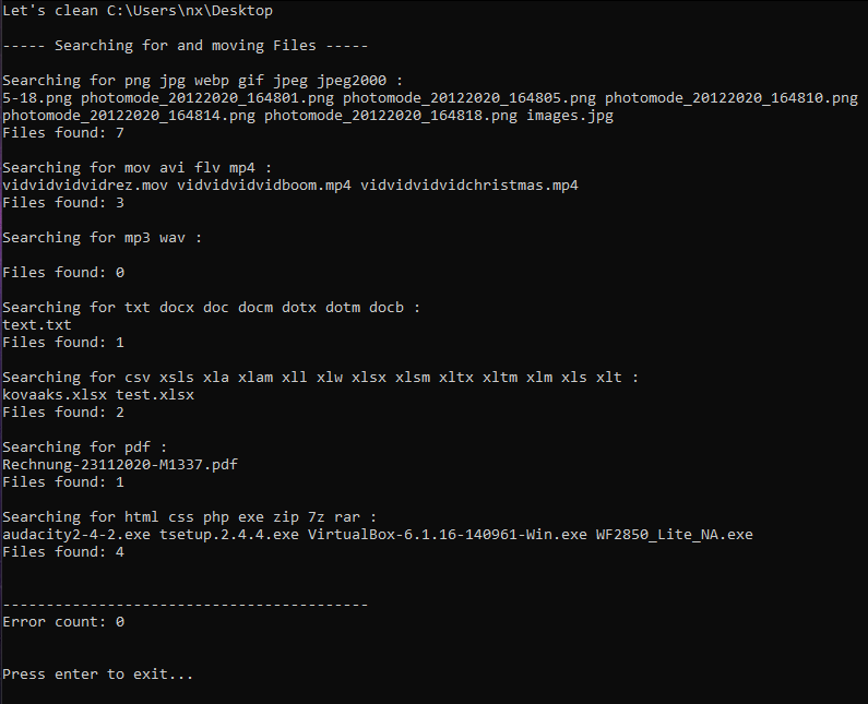 GitHub - 0-trace/Desktop-Cleaner: Move stuff on desktop to specified ...
