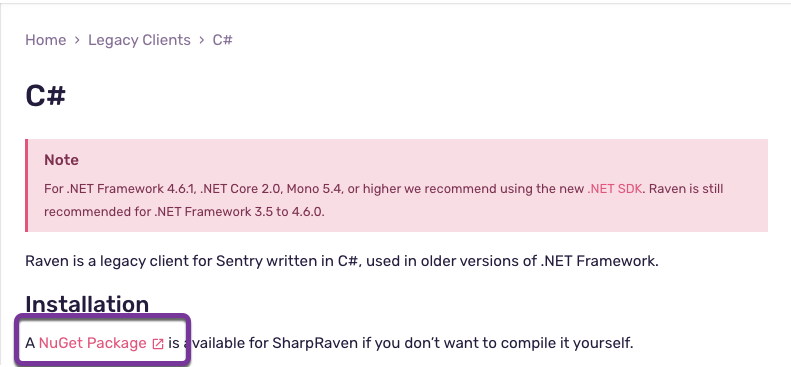 Search lists legacy clients before current ones · Issue #5534 · getsentry/sentry-docs · GitHub