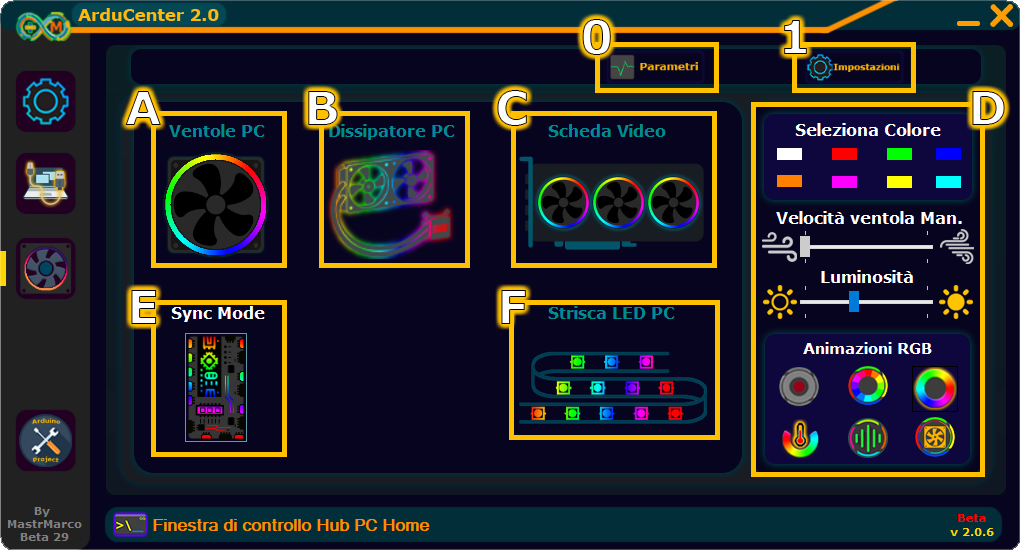 GitHub - MastrMarco/ArduCenter: Software di controllo progetti Arduino