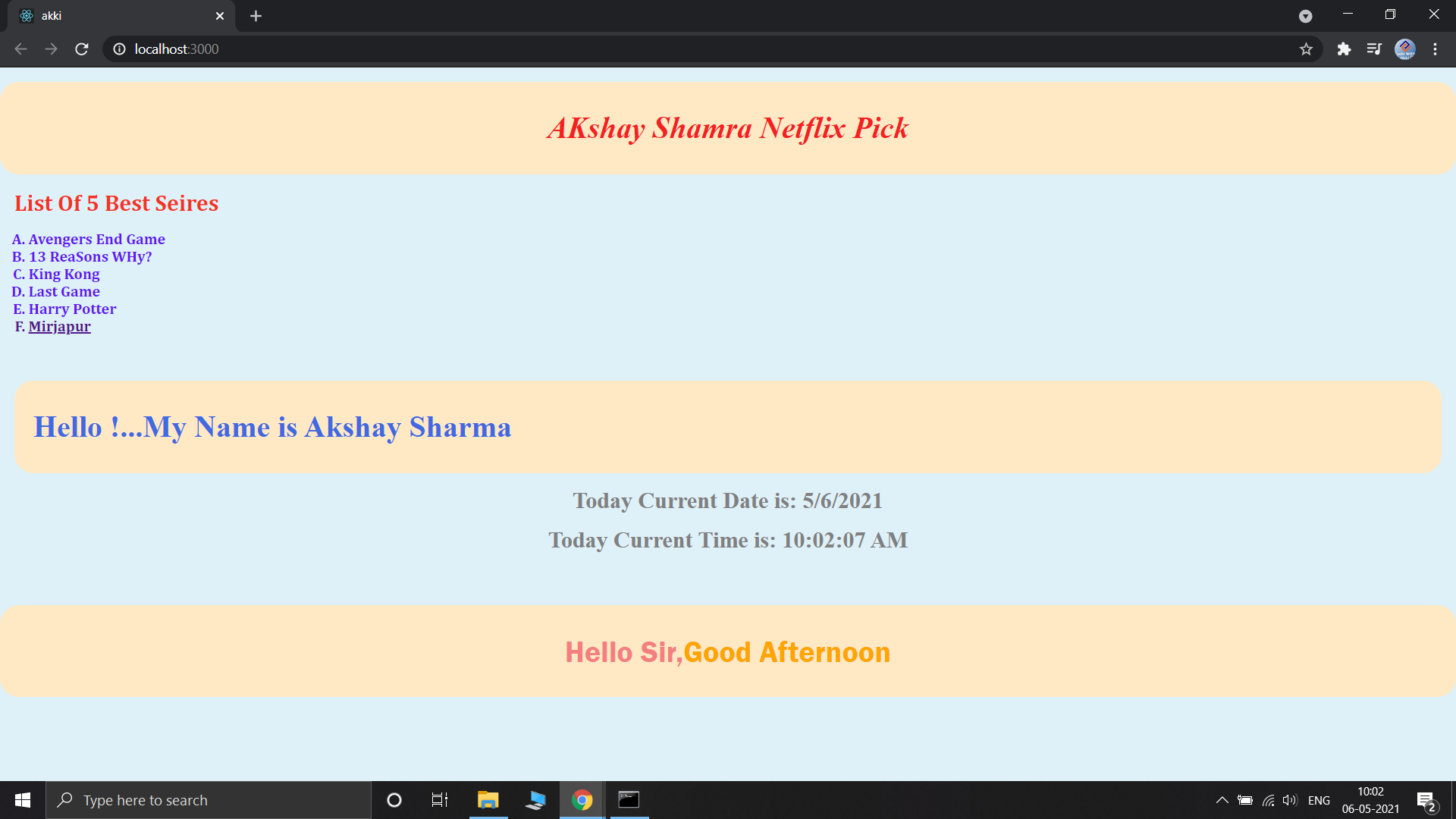 GitHub - codeakki/react_Minor_Pro