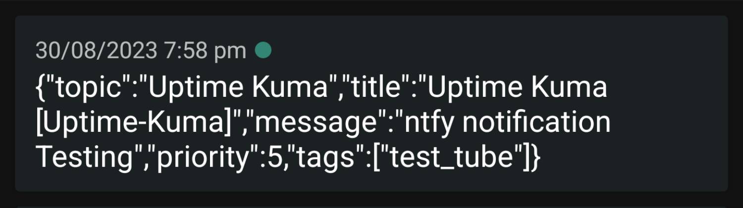 Ntfy Notification Garbled · Issue 3662 · Louislam Uptime Kuma · Github