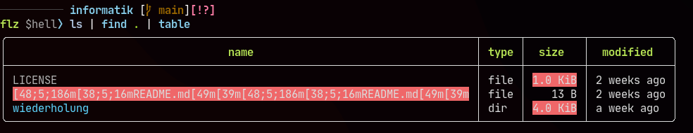 Bug: table showing file/directory names wrong when using find · Issue #6602 · nushell/nushell ...
