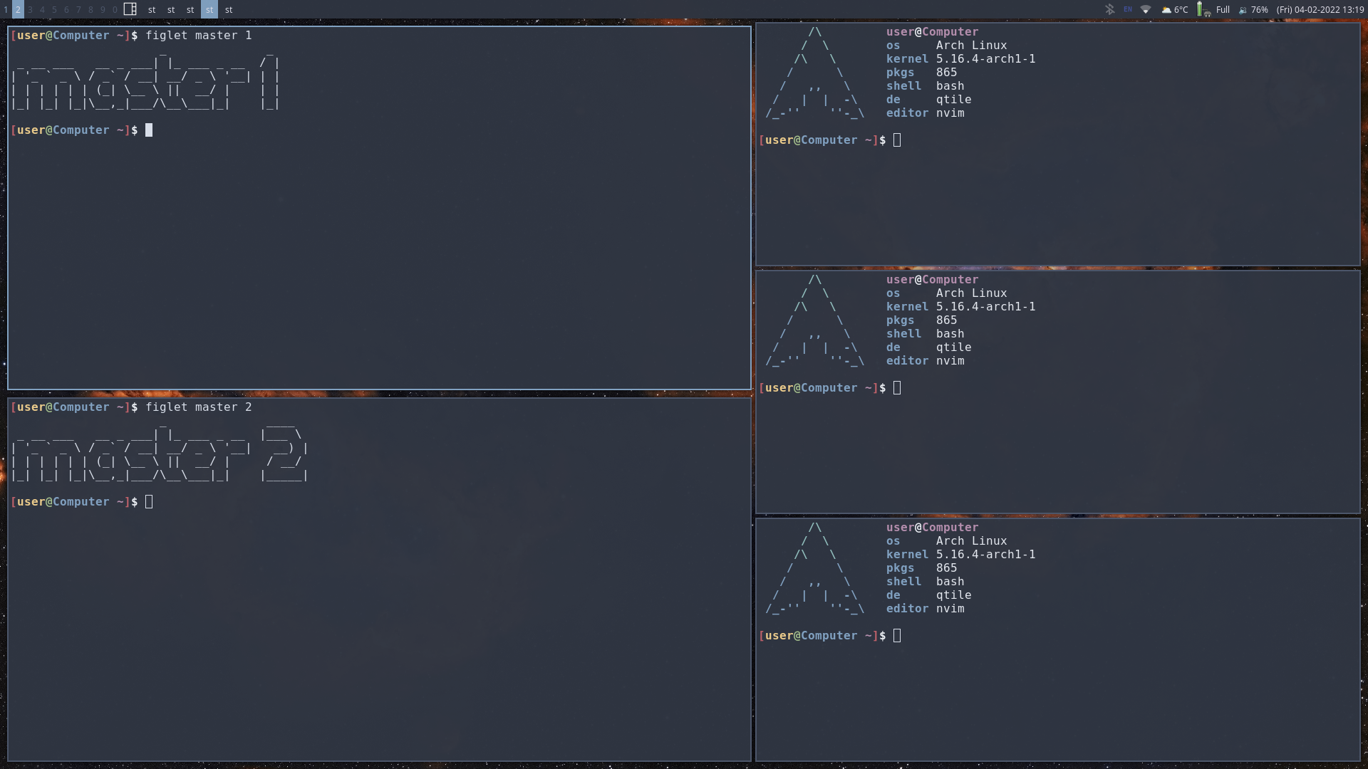 Feature Request: MonadTall layout with configurable Nmaster · qtile qtile · Discussion #2916 ...