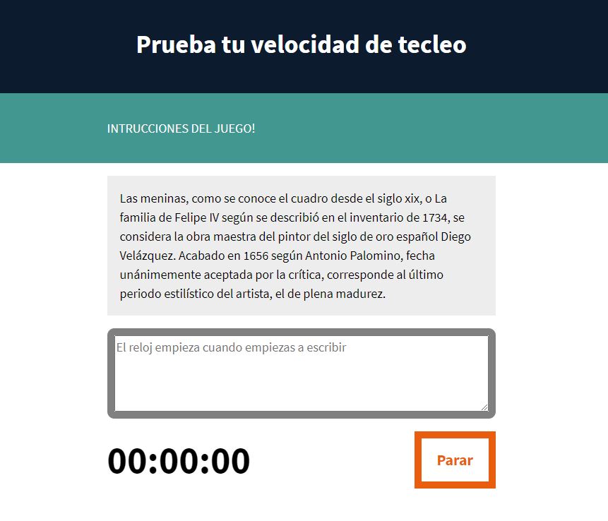 GitHub - zpremium/mecanografia: Mechanography game implement with JS (ES6)