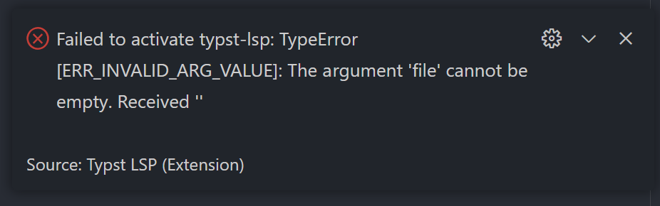 Vs Code Extension Failed To Activate Typst Lsp · Issue 257 · Nvarnertypst Lsp · Github 1902