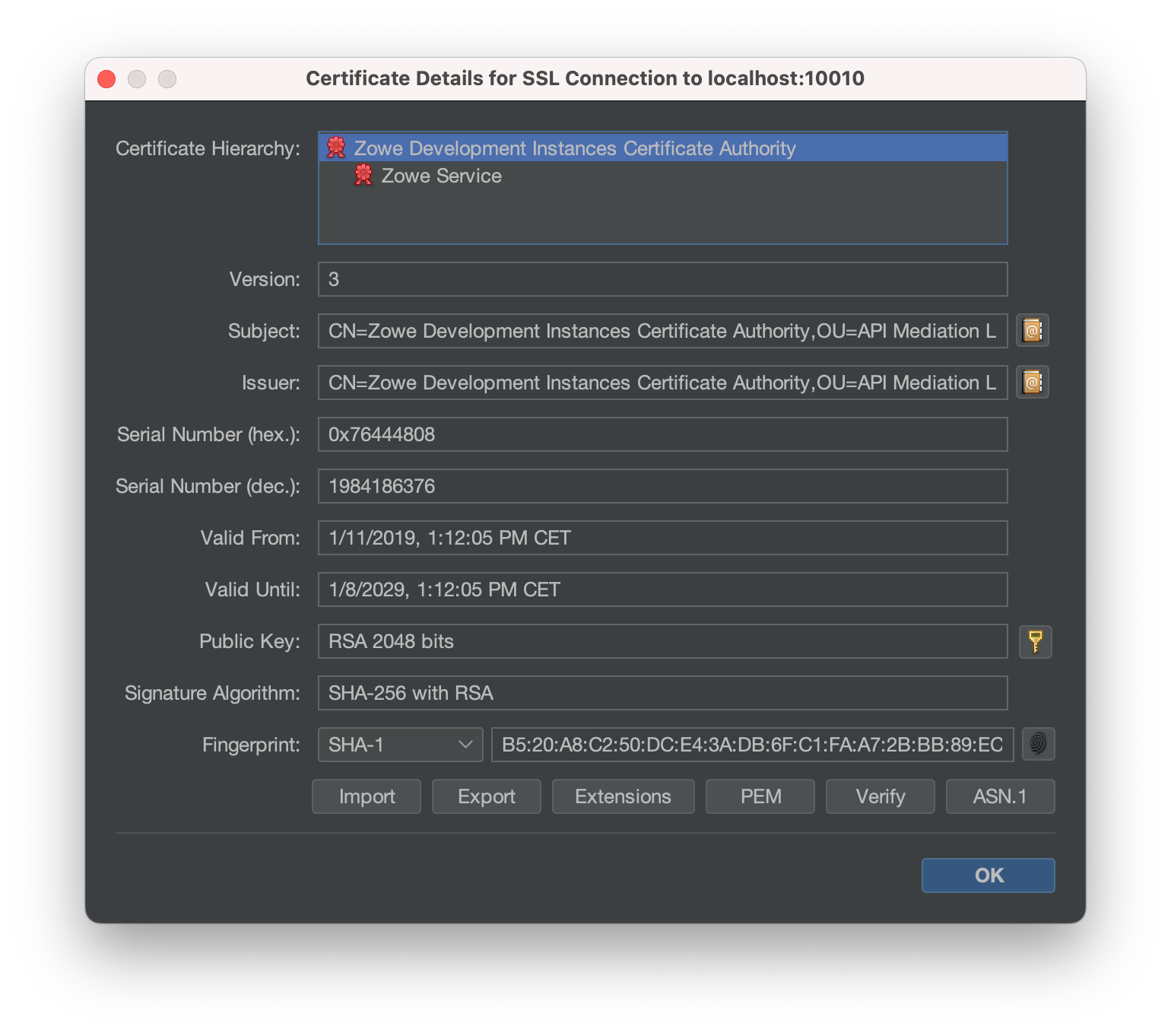 Invalid certificate in localca.cer · Issue #2357 · zowe/api-layer · GitHub