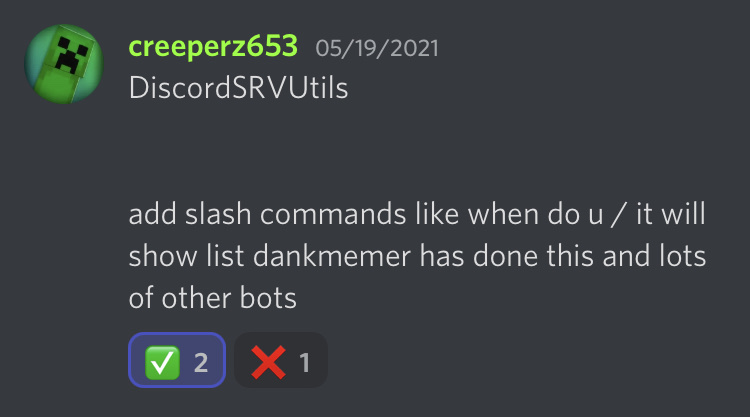 Slash Commands Support · Issue #86 · BlueDevelopersInc/DiscordSRVUtils · GitHub