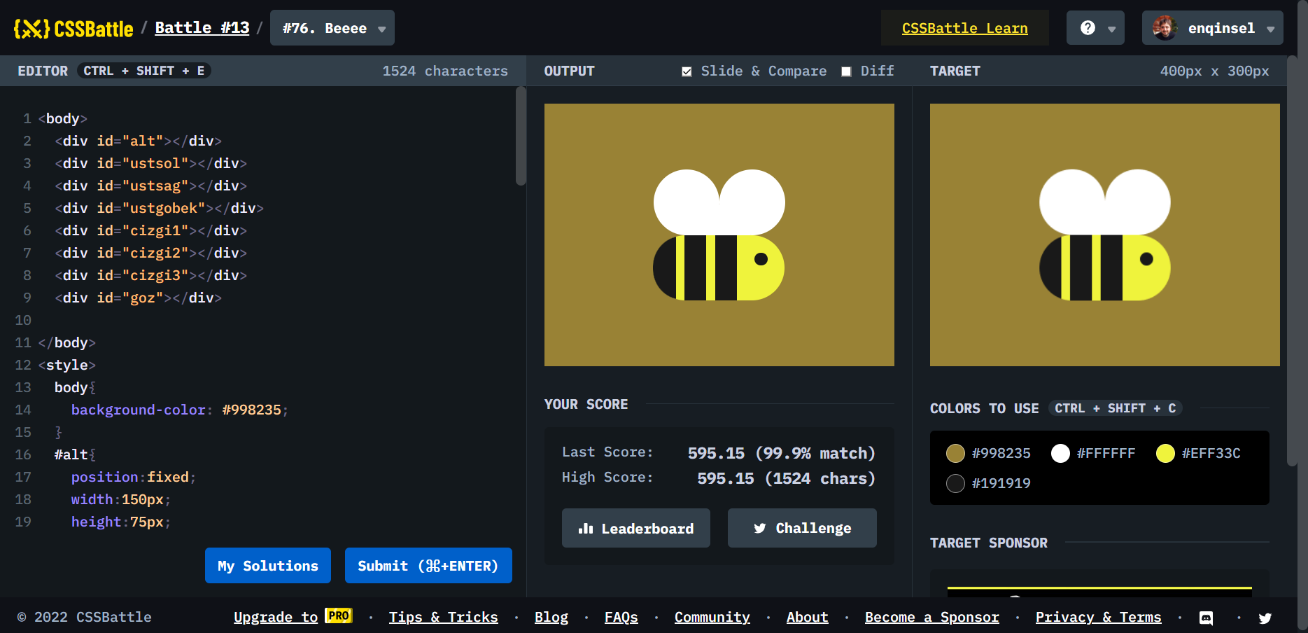 GitHub - enqinsel/cssBattle.dev: cssbattle solutions