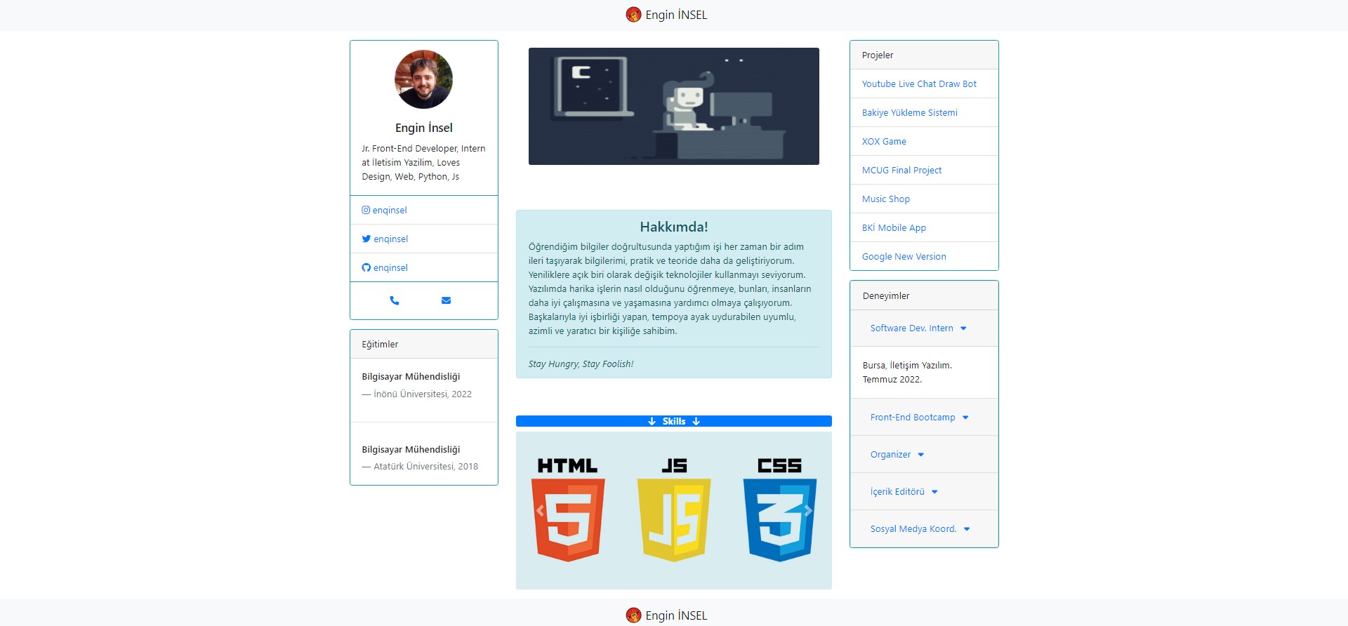 GitHub - enqinsel/cv-website GitHub - enqinsel/cv-website