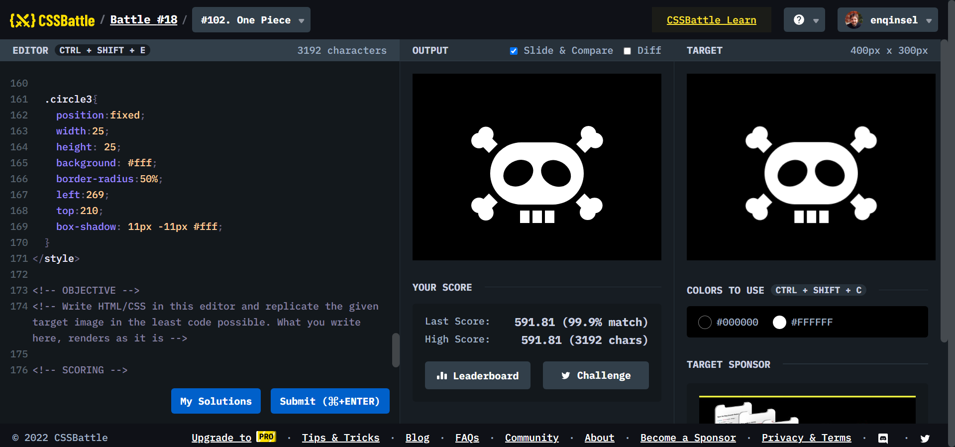 GitHub - enqinsel/cssBattle.dev: cssbattle solutions