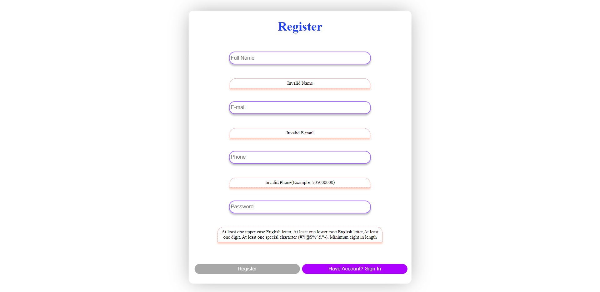 GitHub - enqinsel/register-and-login-component: Register and login app where data is kept in ...