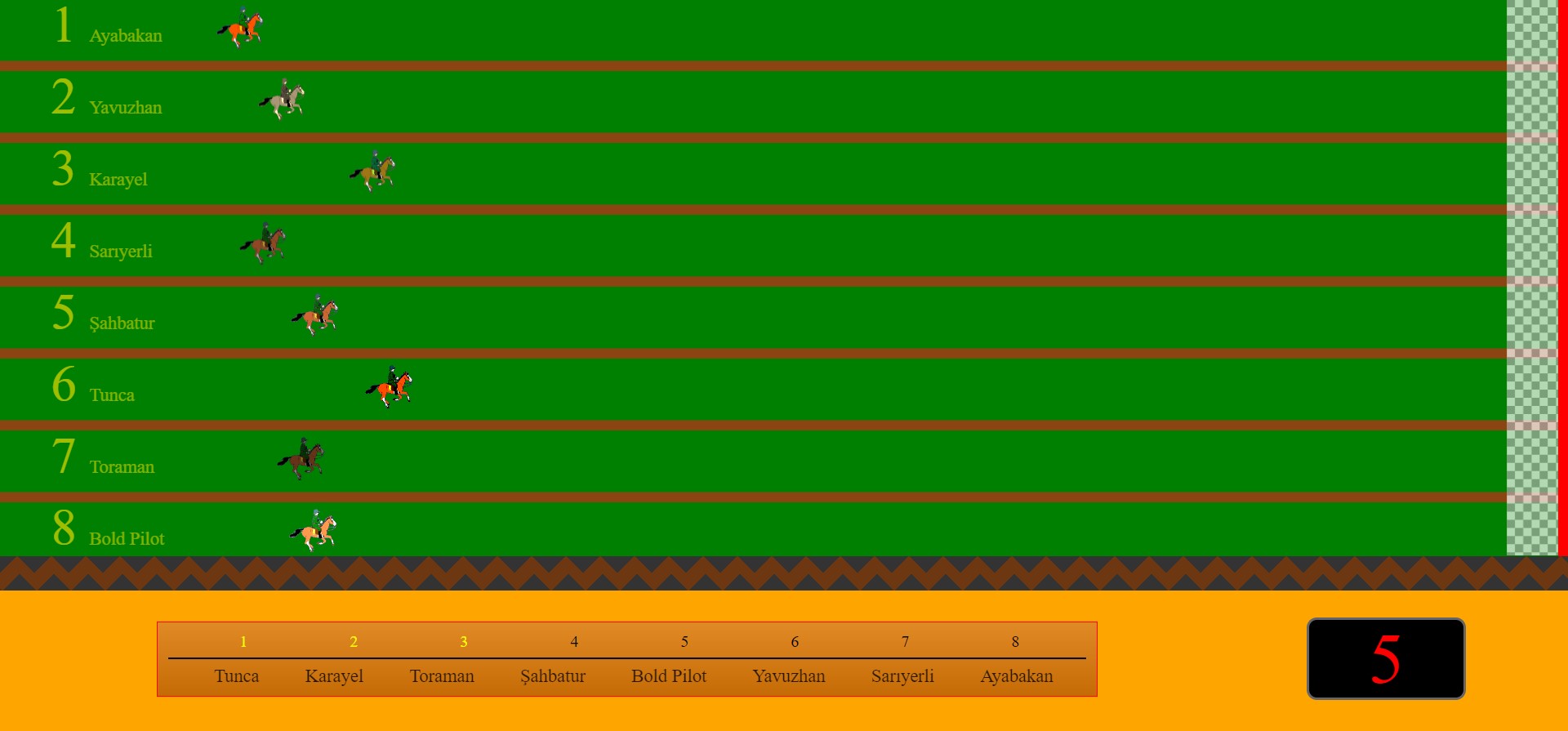 GitHub - enqinsel/horse-racing: Real-time race of horses running in 8 ... GitHub - enqinsel/horse-racing: Real-time race of horses running in 8 ...