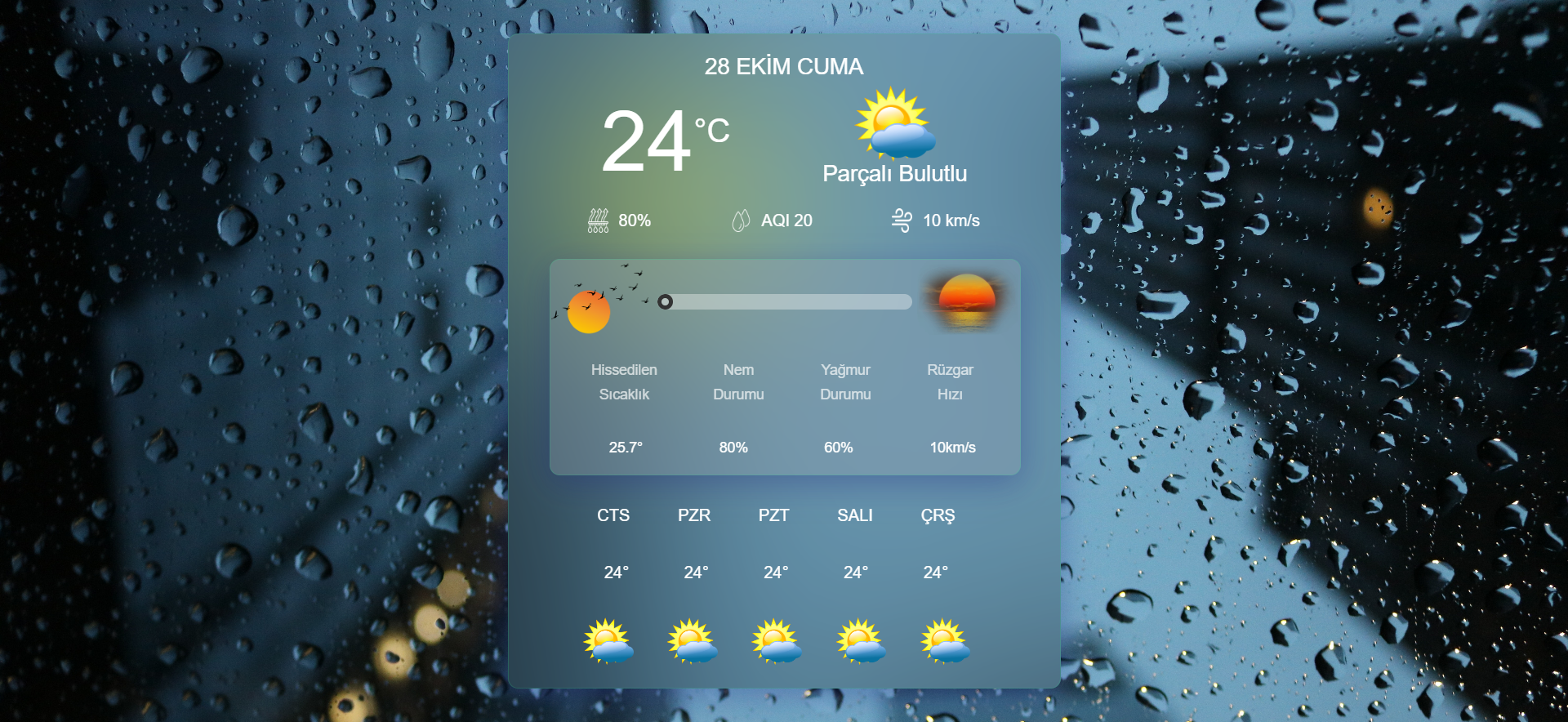 GitHub - enqinsel/weather-card-challenge: weather card component
