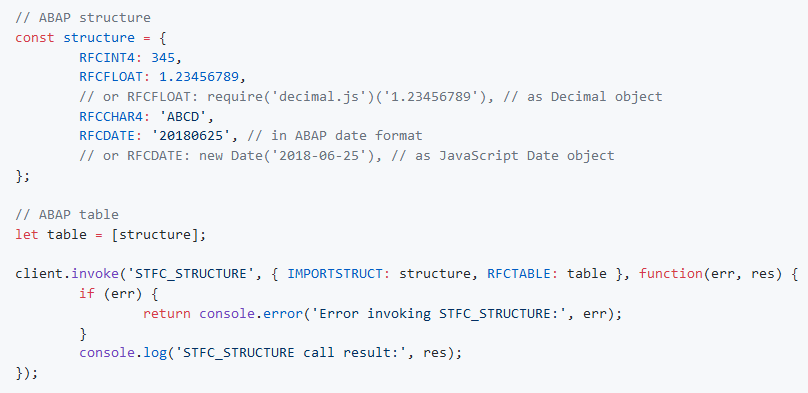 Problem To Invoke Rfc Function · Issue 92 · Sapnode Rfc · Github