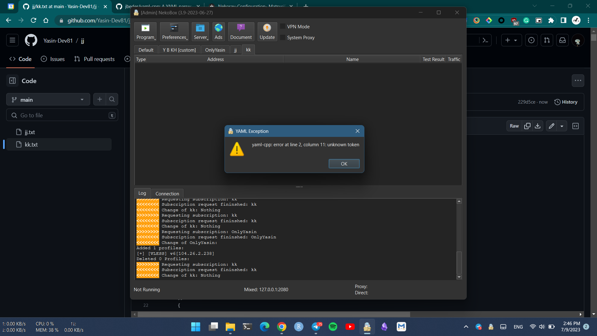 Error in subscription · Issue #697 · MatsuriDayo/nekoray · GitHub