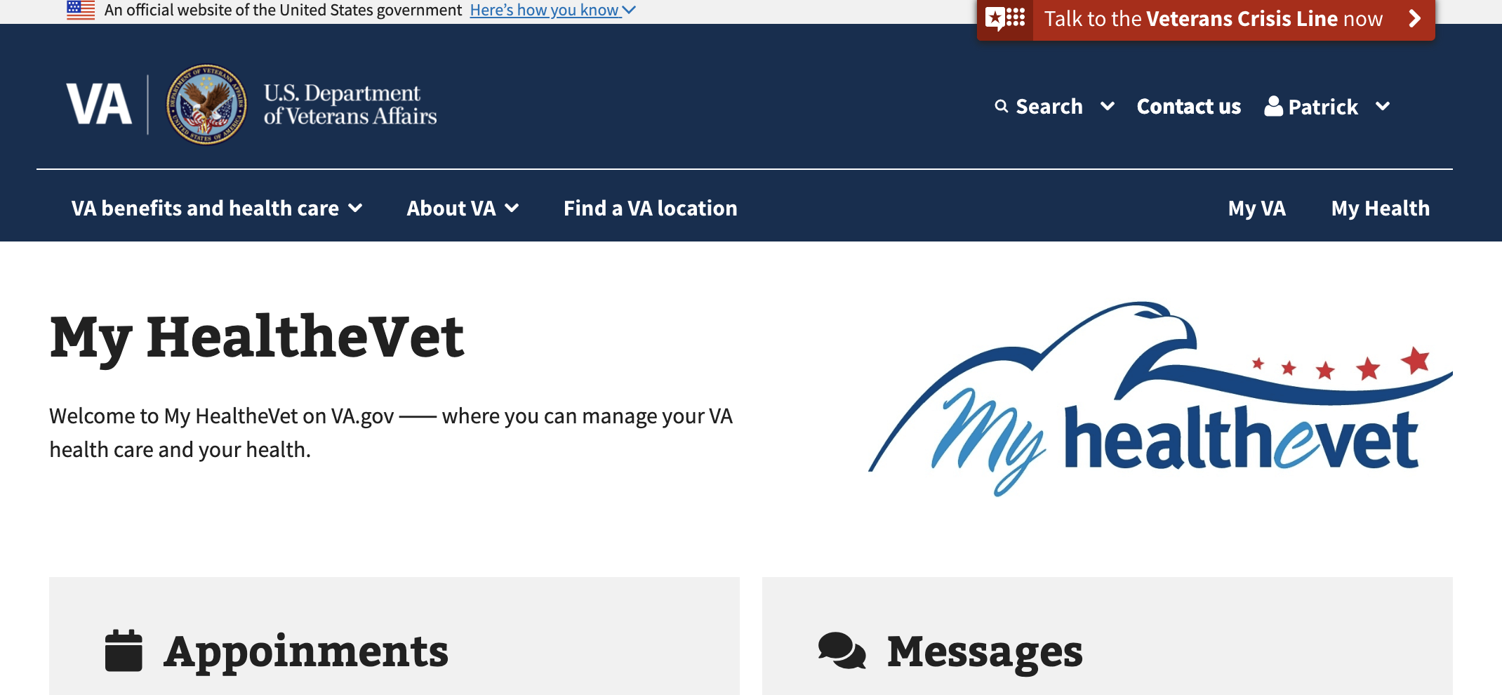 Sitewide Content and IA from CTO Health Team for MHV on VA.gov ...