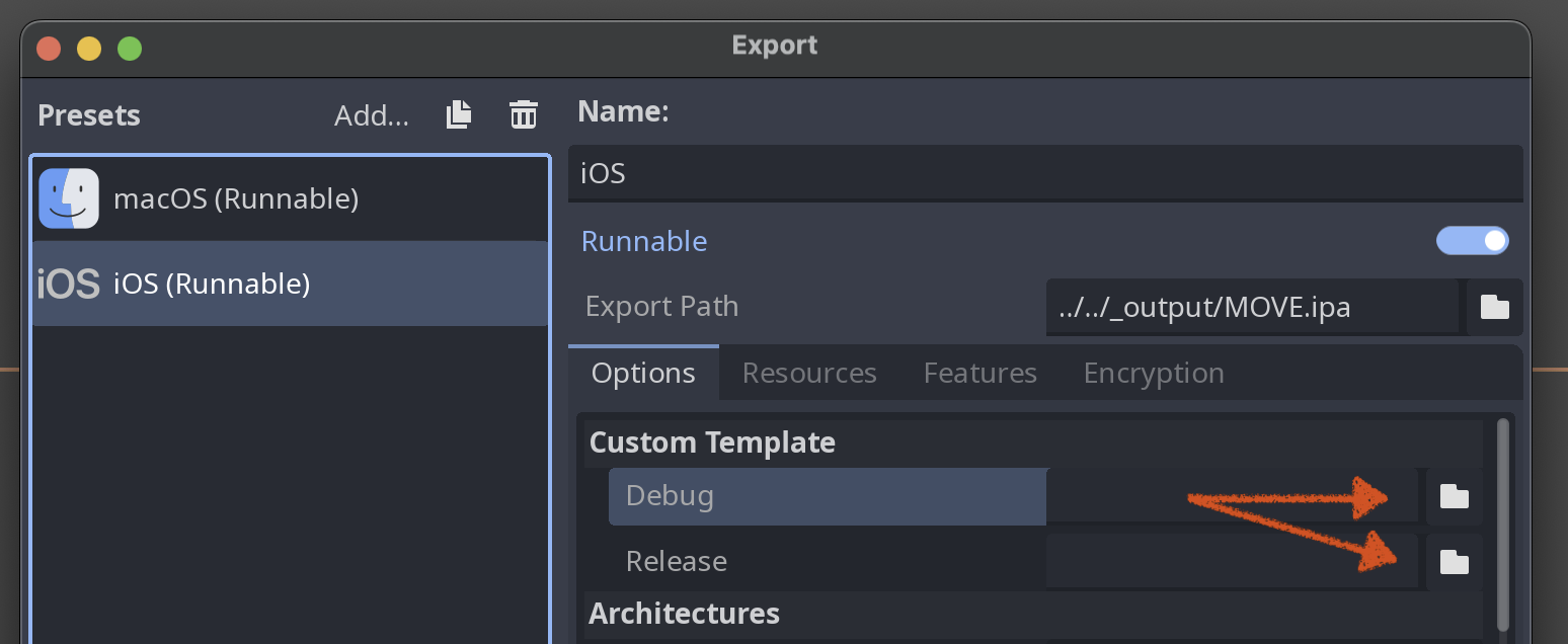 Document creating iOS export template ZIP · Issue #8365 · godotengine/godot-docs · GitHub