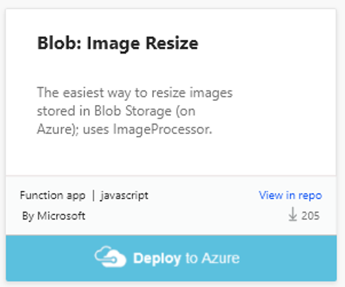 Deploy to Azure Buttons in page · Issue #45 · Azure/ServerlessLibrary · GitHub
