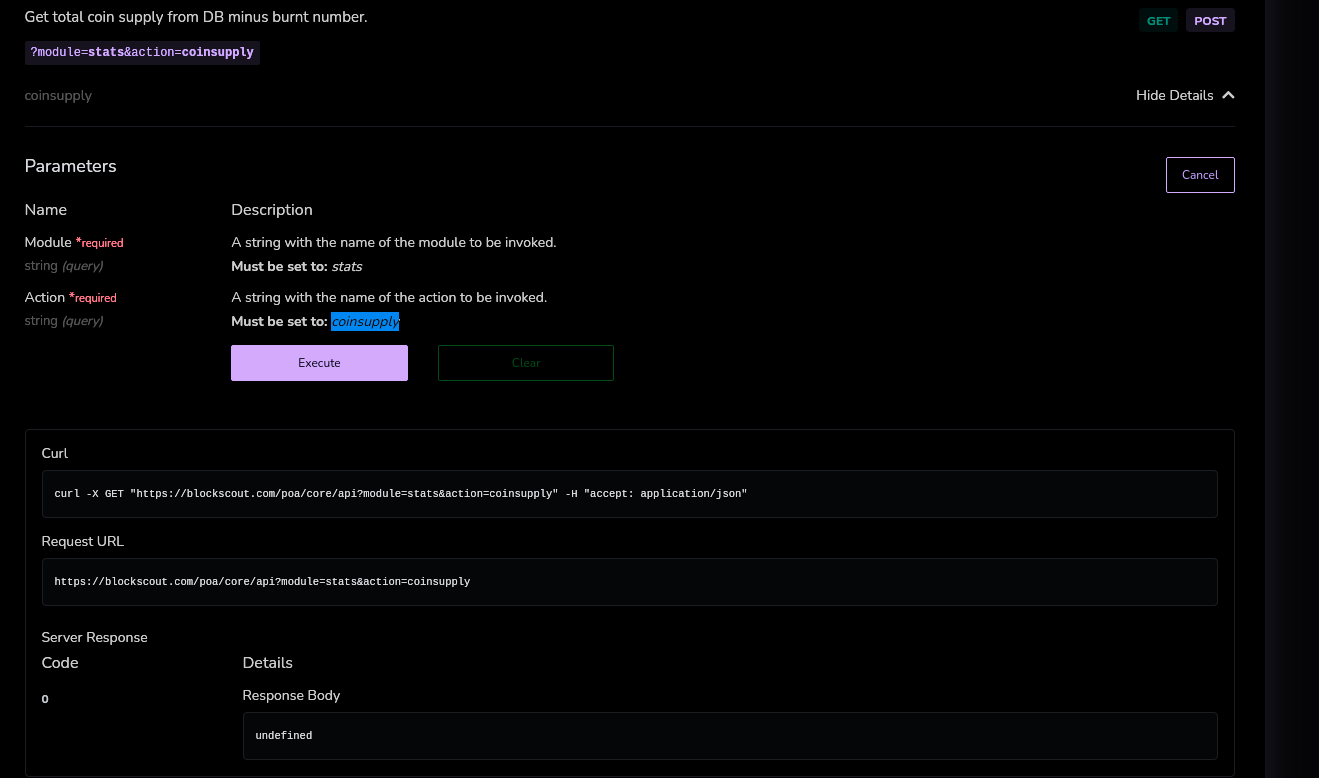 Palm: public REST api explorer base url is localhost · Issue #4518 · blockscout/blockscout · GitHub