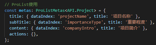 🐛[BUG]ProList组件metas的dataIndex没有正确作用于筛选 · Issue #2188 · ant-design/pro-components · GitHub