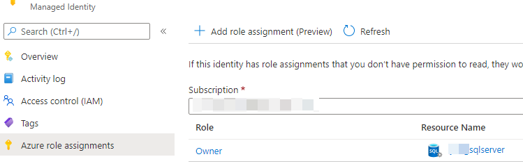 Active Directory Managed Identity authentication method not working ...