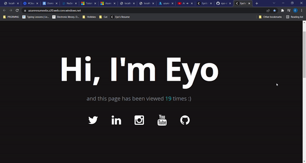 GitHub - eyo-sit/azure-resume: My own azure resume, following ACG project video