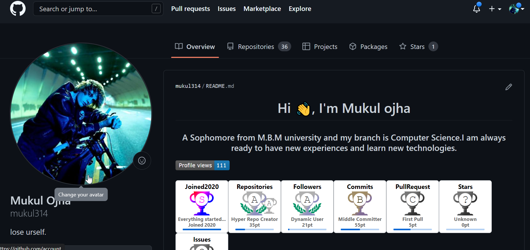 Mukul Ojha · Issue 1379 · Eddiehubcommunity Awesome Github Profiles · Github