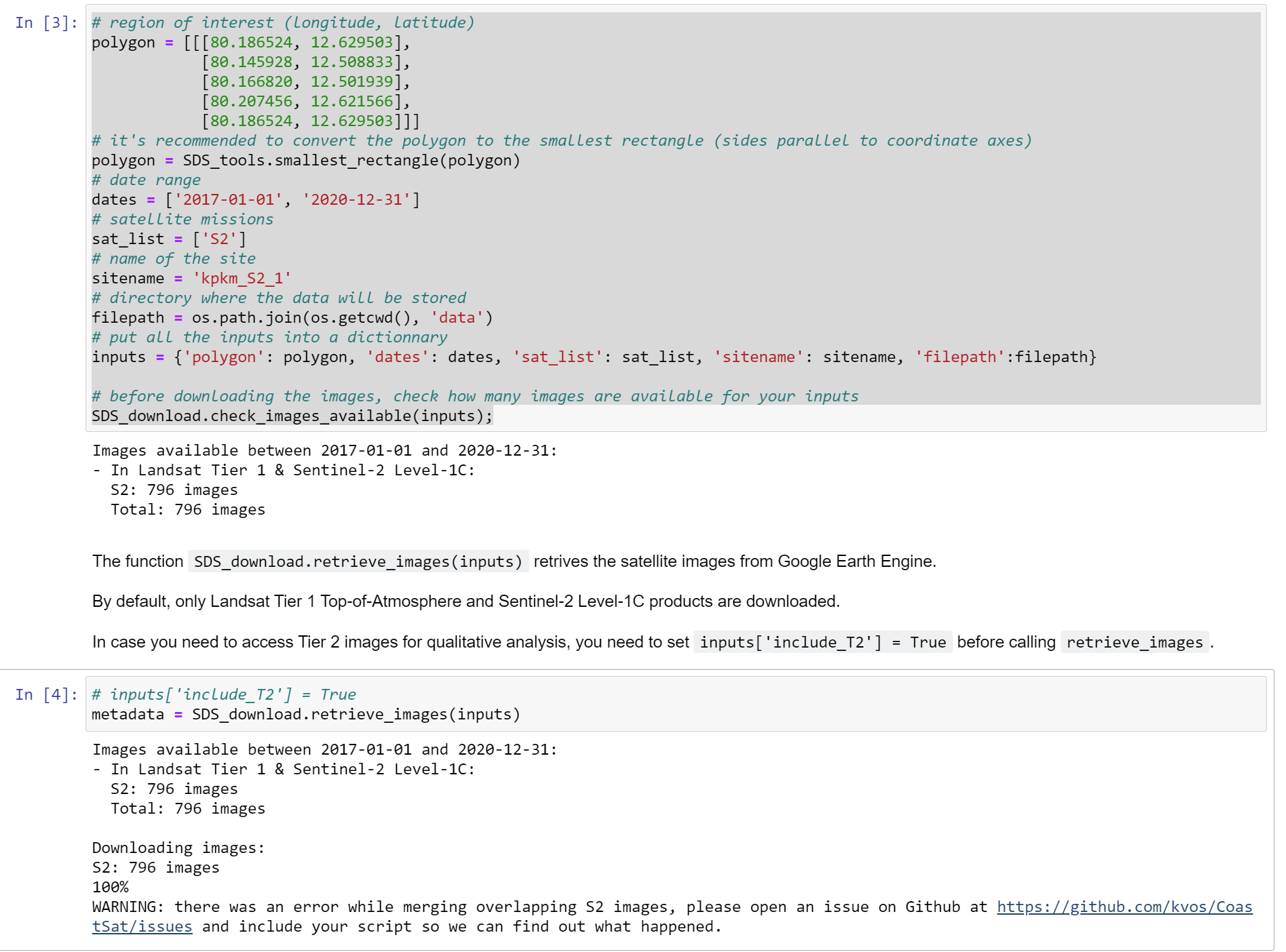 merging issue in Sentinel MSI data · Issue #207 · kvos/CoastSat · GitHub