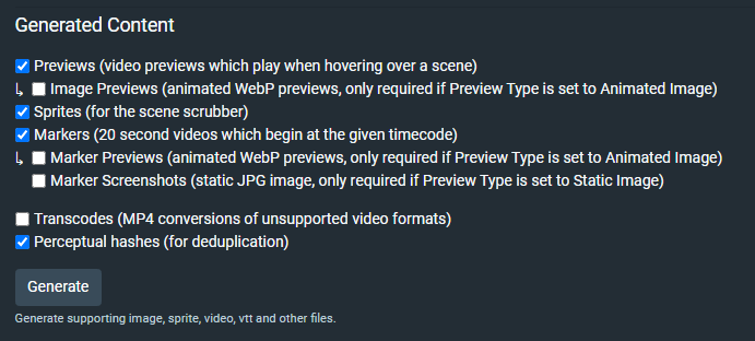 [Feature] Remember previously checked checkboxes under Tasks · Issue #2024 · stashapp/stash · GitHub
